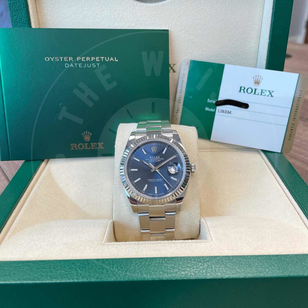 Rolex Datejust 126334 BLIO Stainless Steel Blue Index - The Wrist Watcher