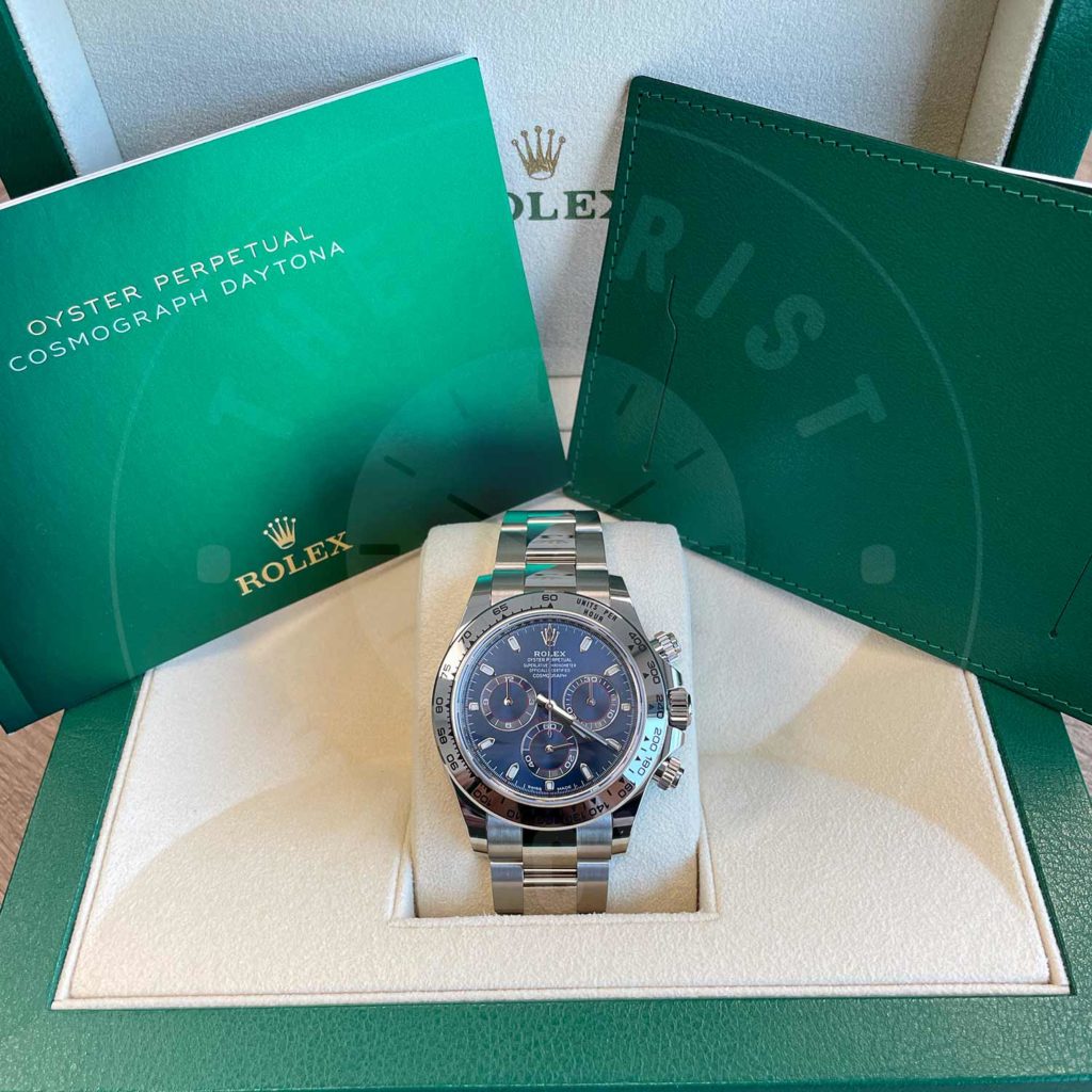 Rolex Daytona 116509 18ct White Gold Blue Index - The Wrist Watcher