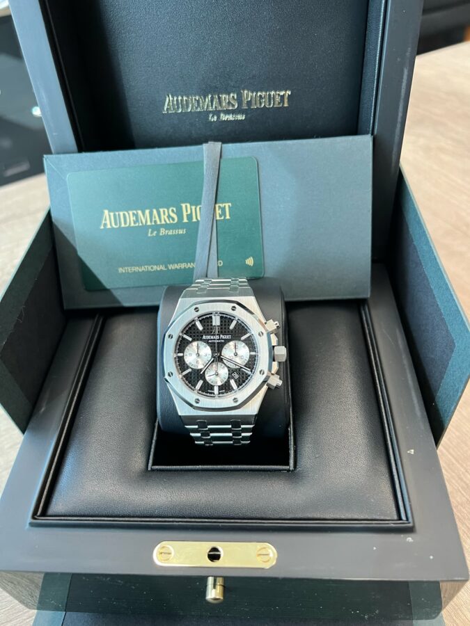 AP 26331ST Chrono 41mm Stainless Steel Black Dial Like New 2019 Box ...